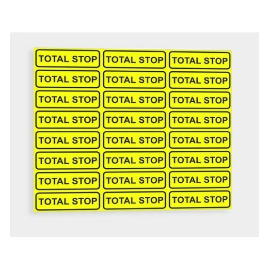 Samolepka Total stop - stop tlačítko - arch 18ks